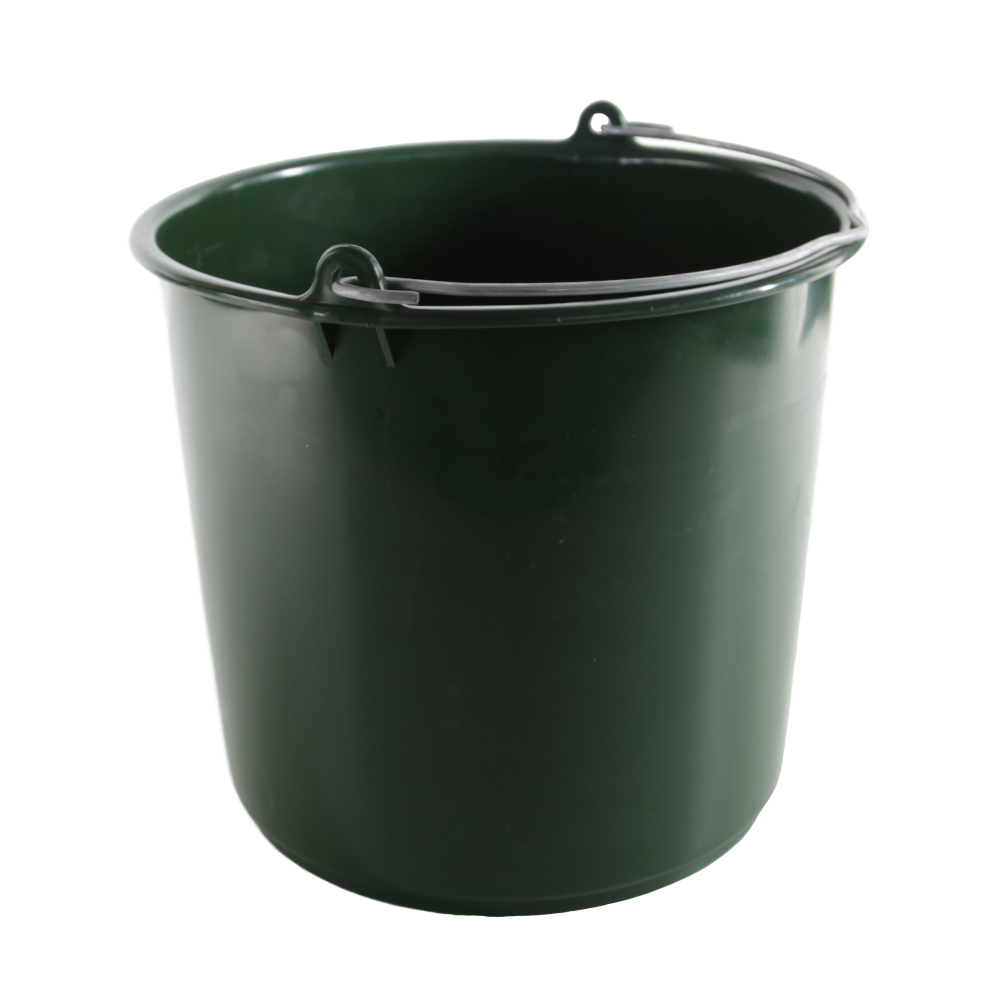 Green plastic bucket 12L Ukal