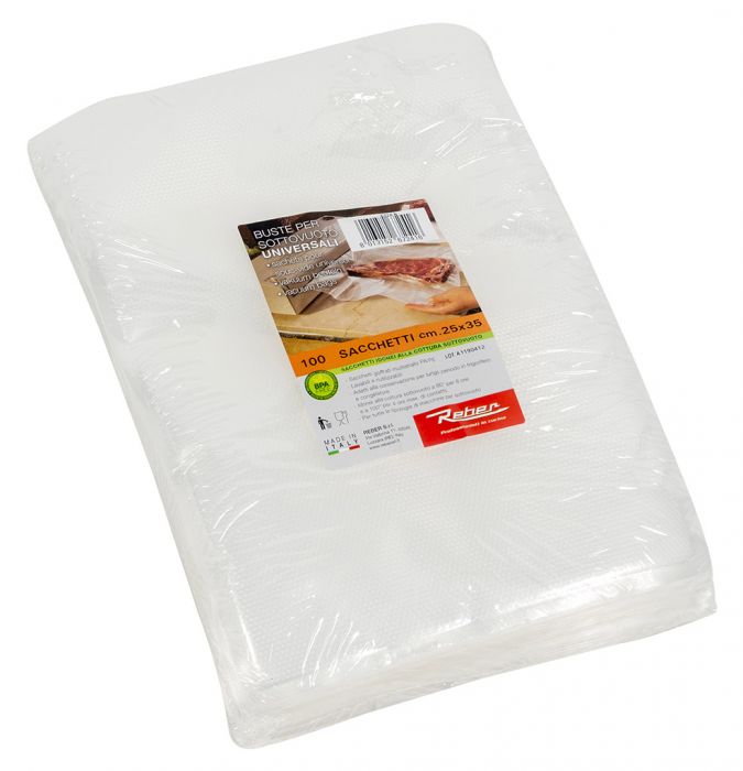Sacs sous vide REBER de 100 poches gaufrées 25*35 cm - Conservation - Ukal