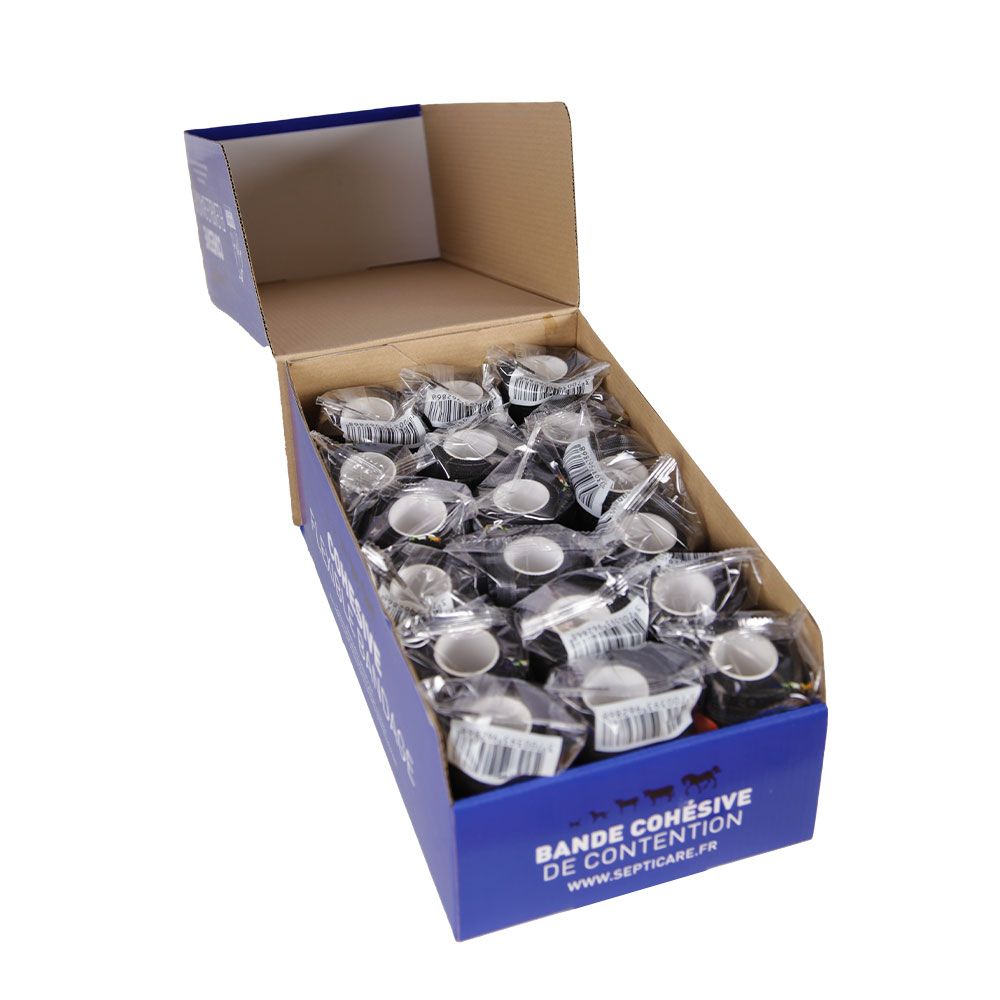 Cohesive flexible bandage, black color - Ukal