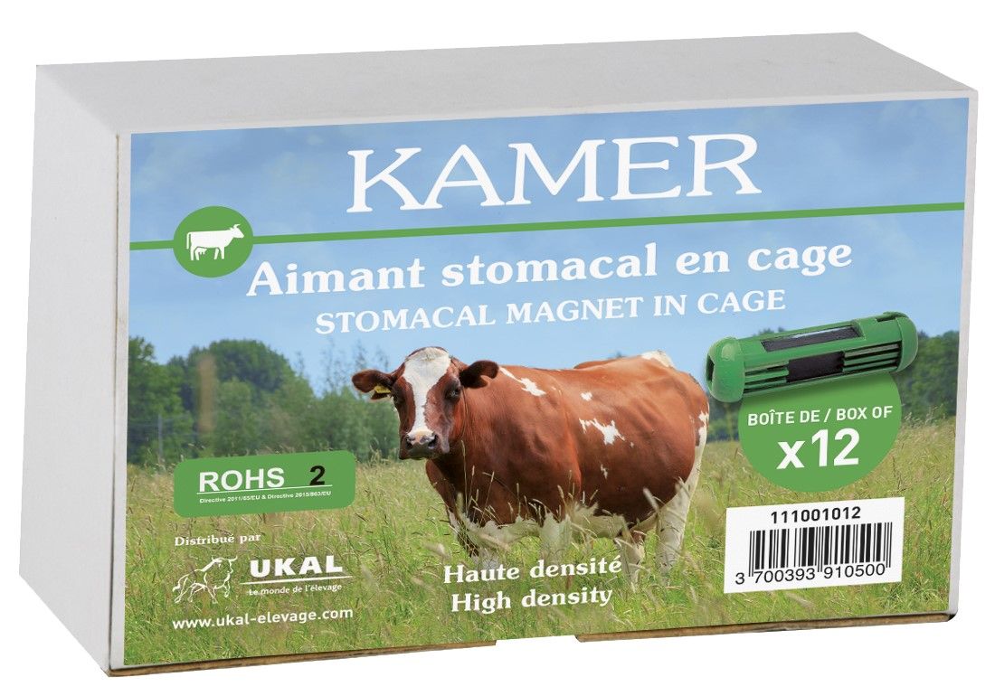 Aimant stomacal en cage vert x12 - Ukal